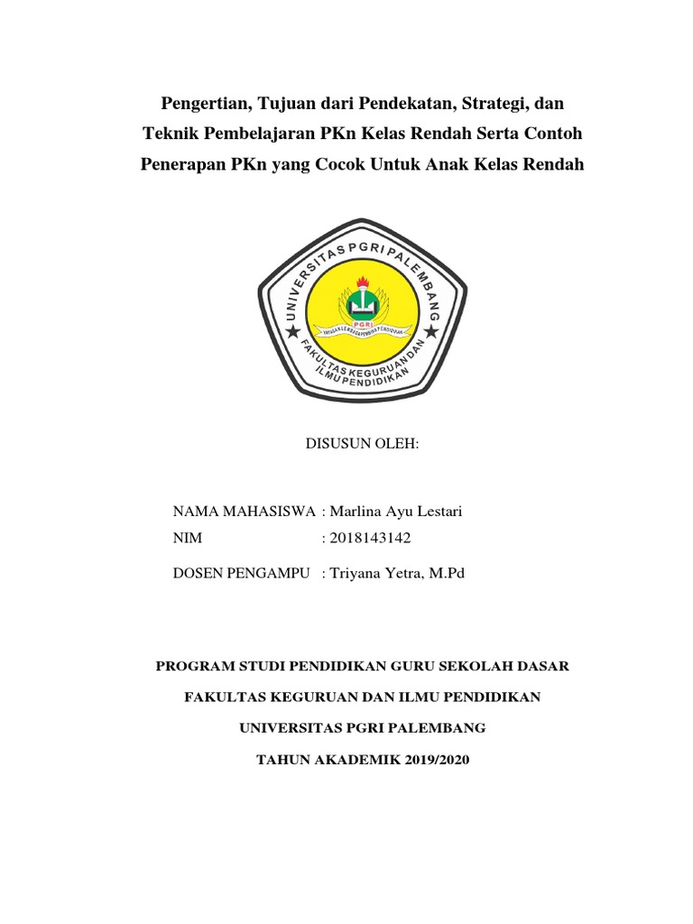 Makalah PKN SD 3 | PDF