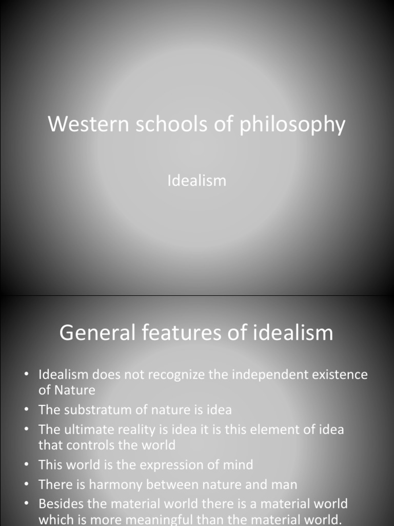 Western Schools of Philosophy | PDF