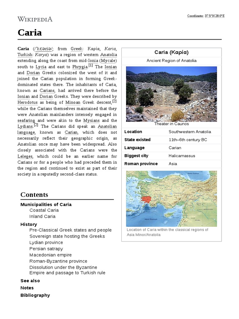 Caria | PDF