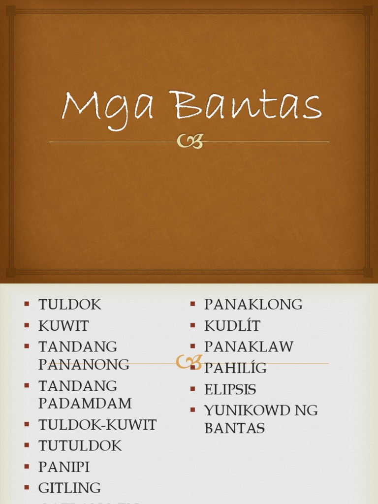 Mga - Bantas 2 | PDF