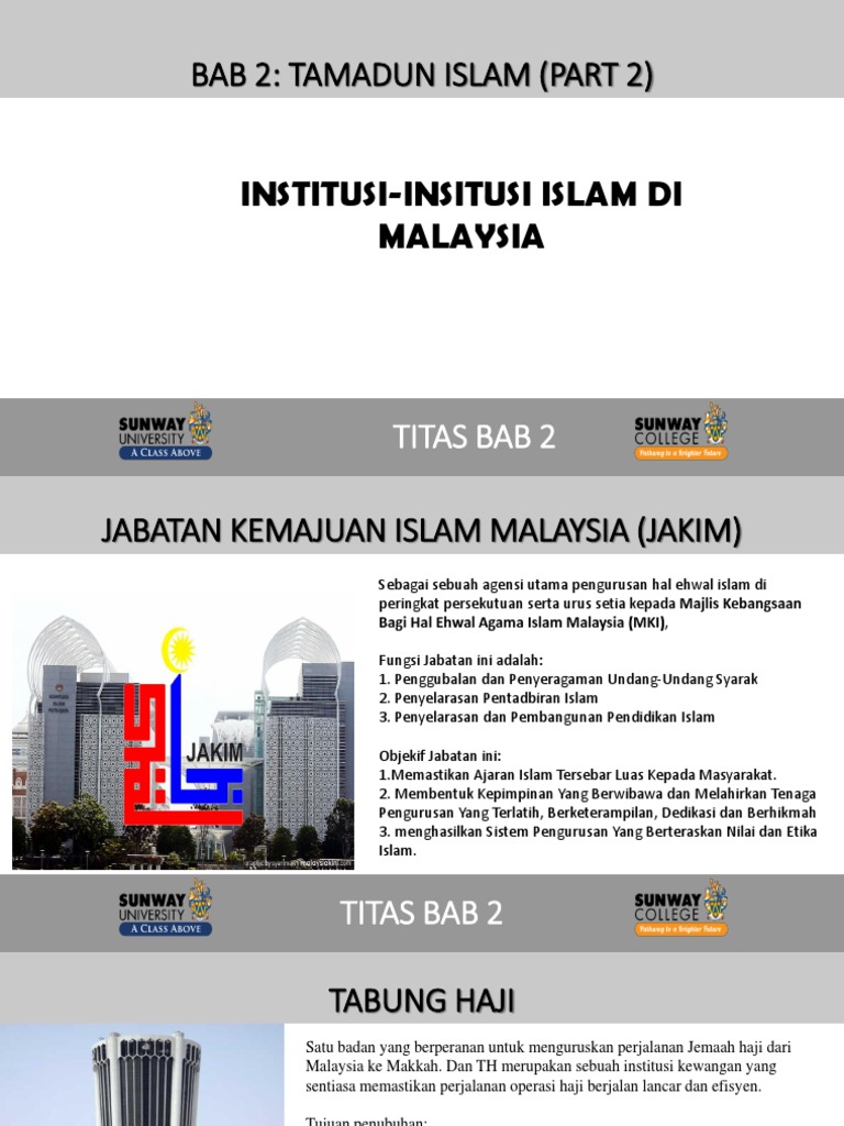 Bab 2 Institusi Islam | PDF