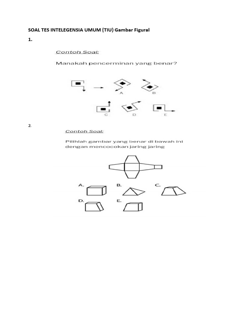 Soal TIU Gambar Figural Sesi 4 | PDF