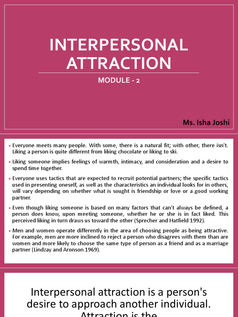 Interpersonal Attraction | PDF