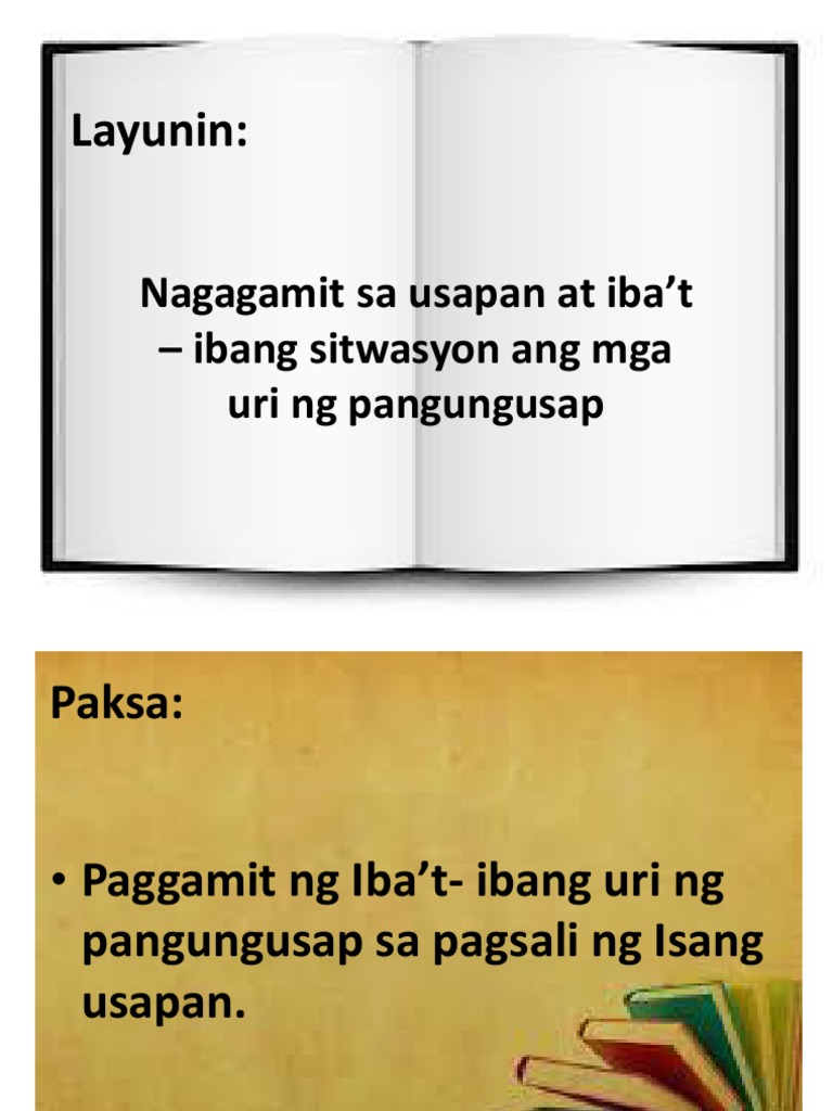 USAPAN AT DAYALOGO PANGUNGUSAP Not Finished | PDF