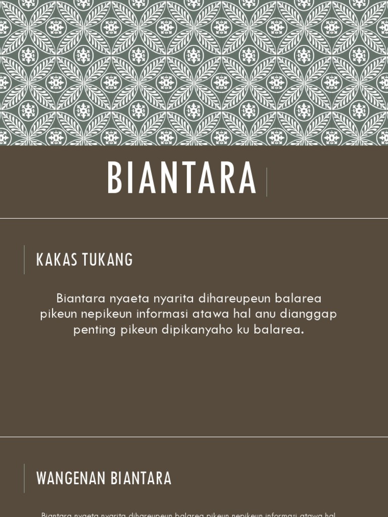 BIANTARA (1) Sunda | PDF