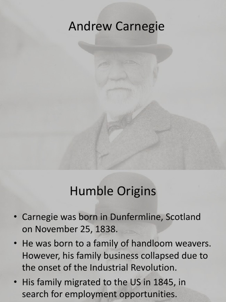 Carnegie: From Steel to Philanthropy | PDF