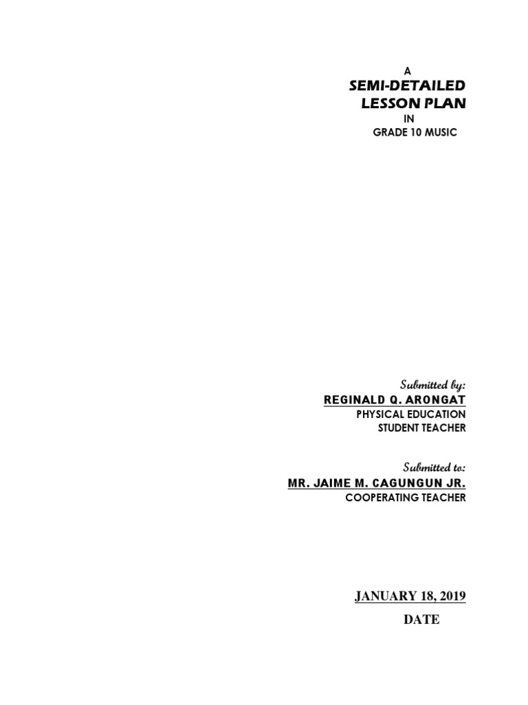 Lesson Plan Day 4 | PDF