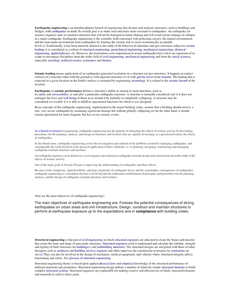 Introduction to Earthquake Engineering | PDF