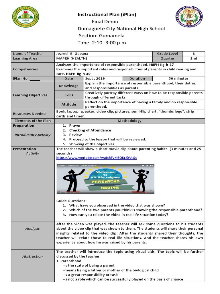 Final Demo Lesson Plan | PDF