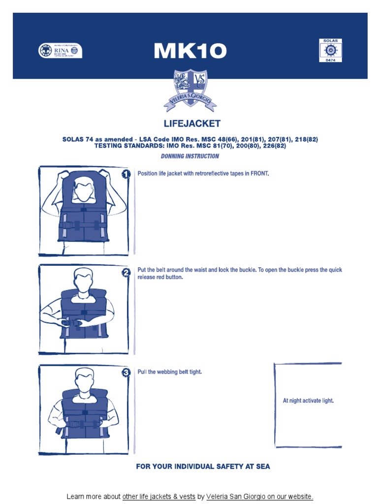 Donning mk10 Instruction Sheet PDF | PDF