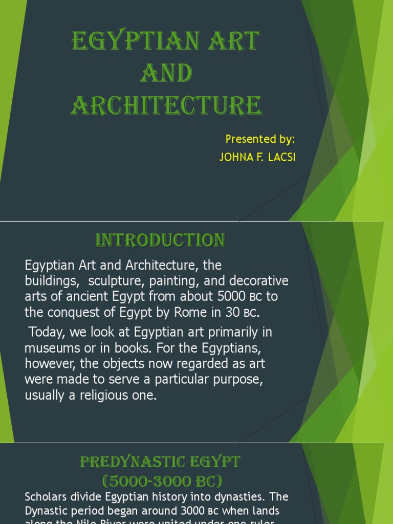 Egyptian Art and Architecture | PDF