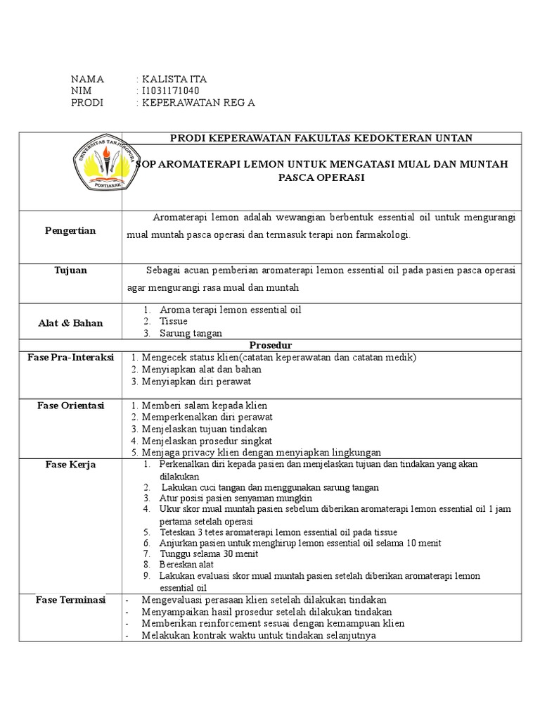 SOP Komplementer | PDF