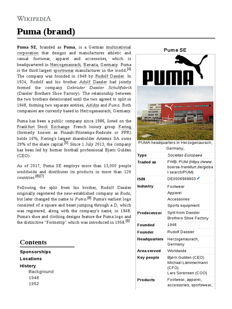 Puma (Brand) | PDF