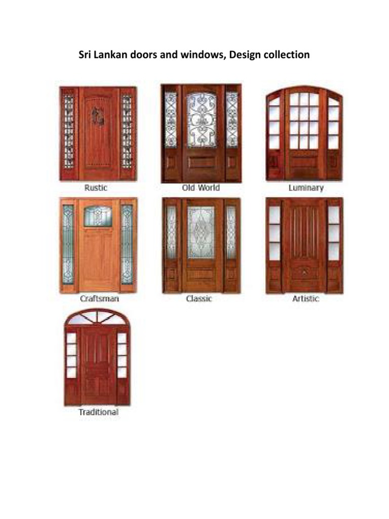 Sri Lankan Doors and Windows | PDF