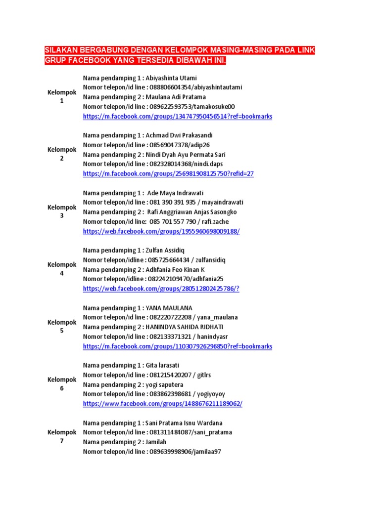 Grup FB PDP | PDF