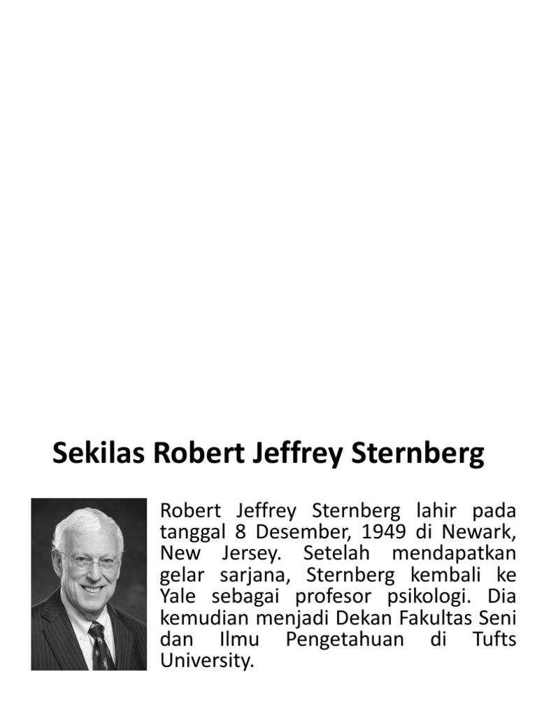 Robert Jeffrey Sternberg | PDF