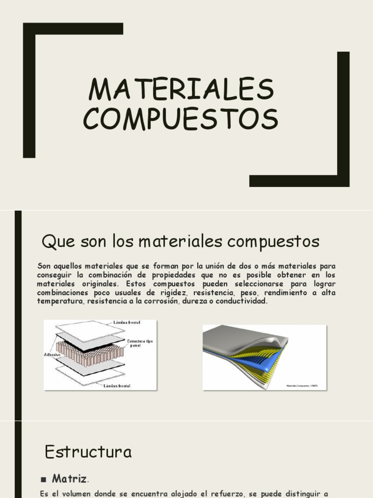Materiales Compuestos Actualizado | PDF | Material compuesto | Física ...