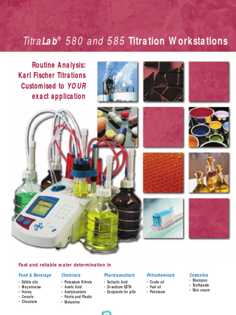 Titralab 580 and 585 Titration Workstations: Technical Specifications ...