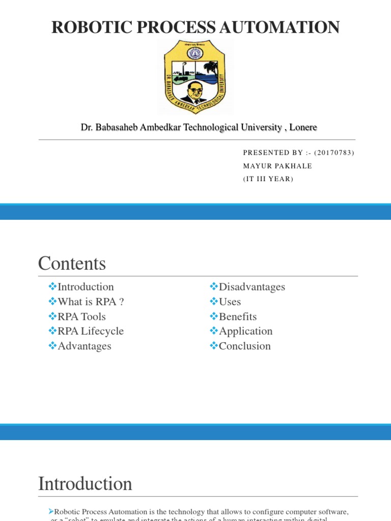 Robotic Process Automation | PDF | Automation | Business Process