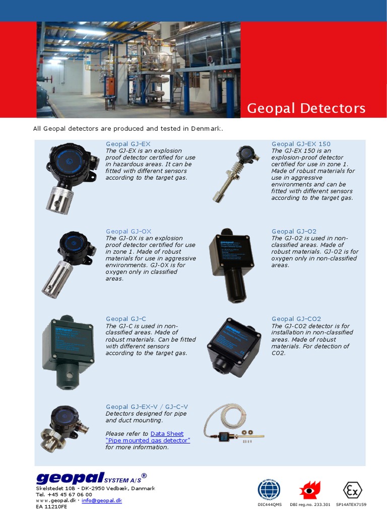 Geopal Detectors: Product Overview and Specifications for Explosion ...