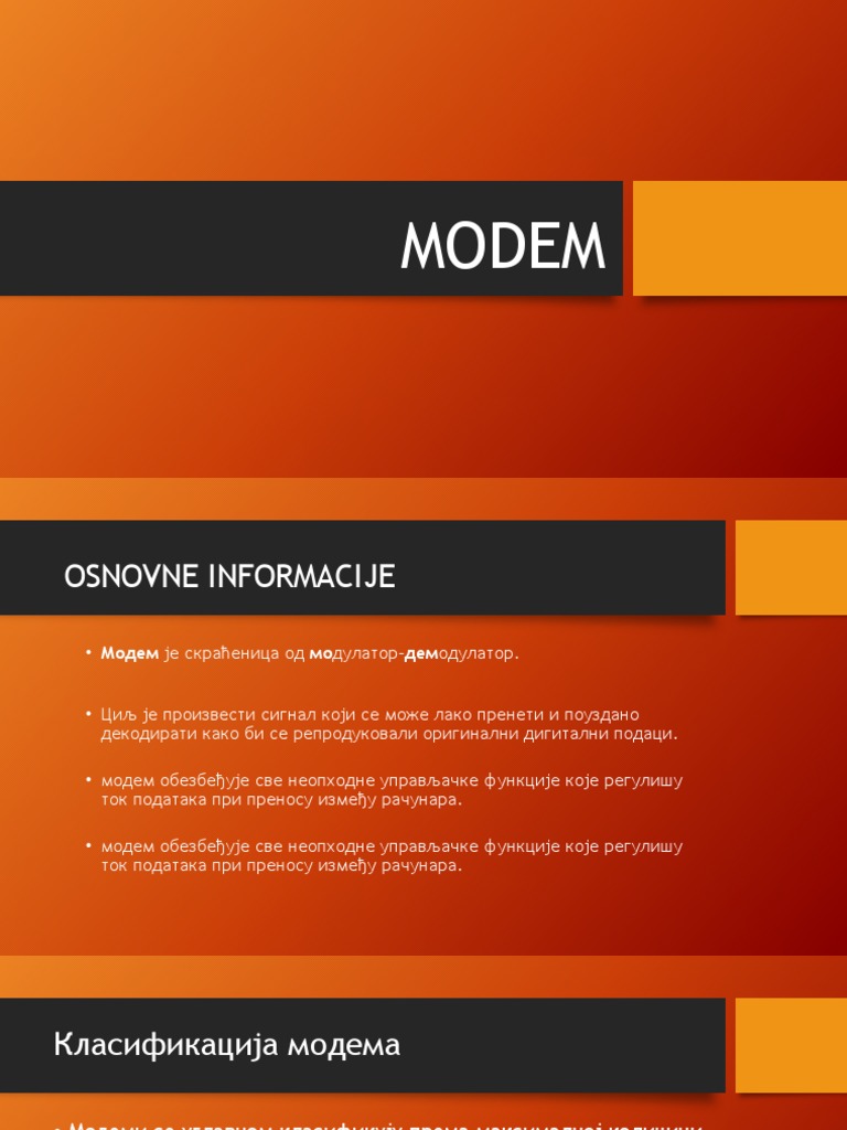 MODEM | PDF