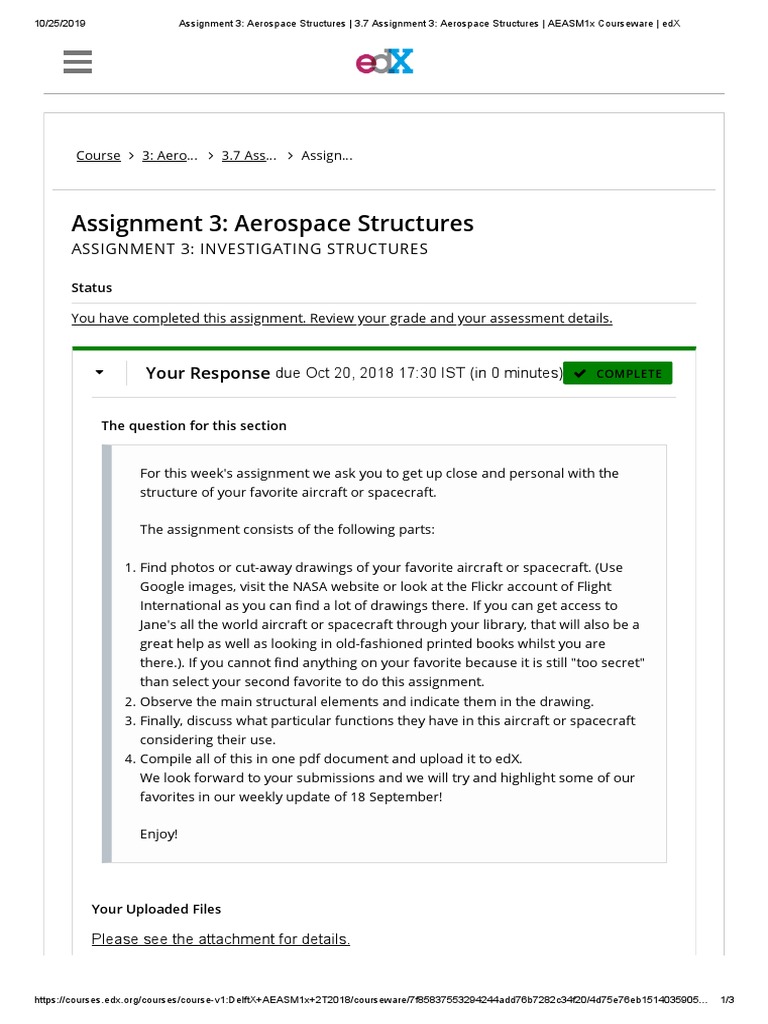 Assignment 3 - Aerospace Structures - 3.7 Assignment 3 - Aerospace ...