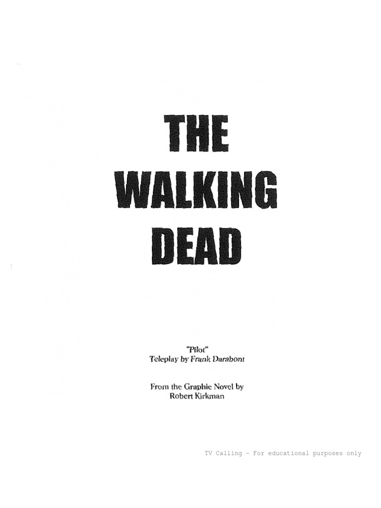 The-Walking-Dead 1x1 (2010) Script | PDF