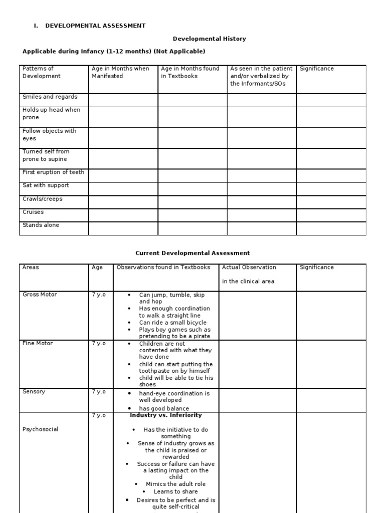 Developmental Assessment of 7-Year-Olds | PDF | Thought | Prayer