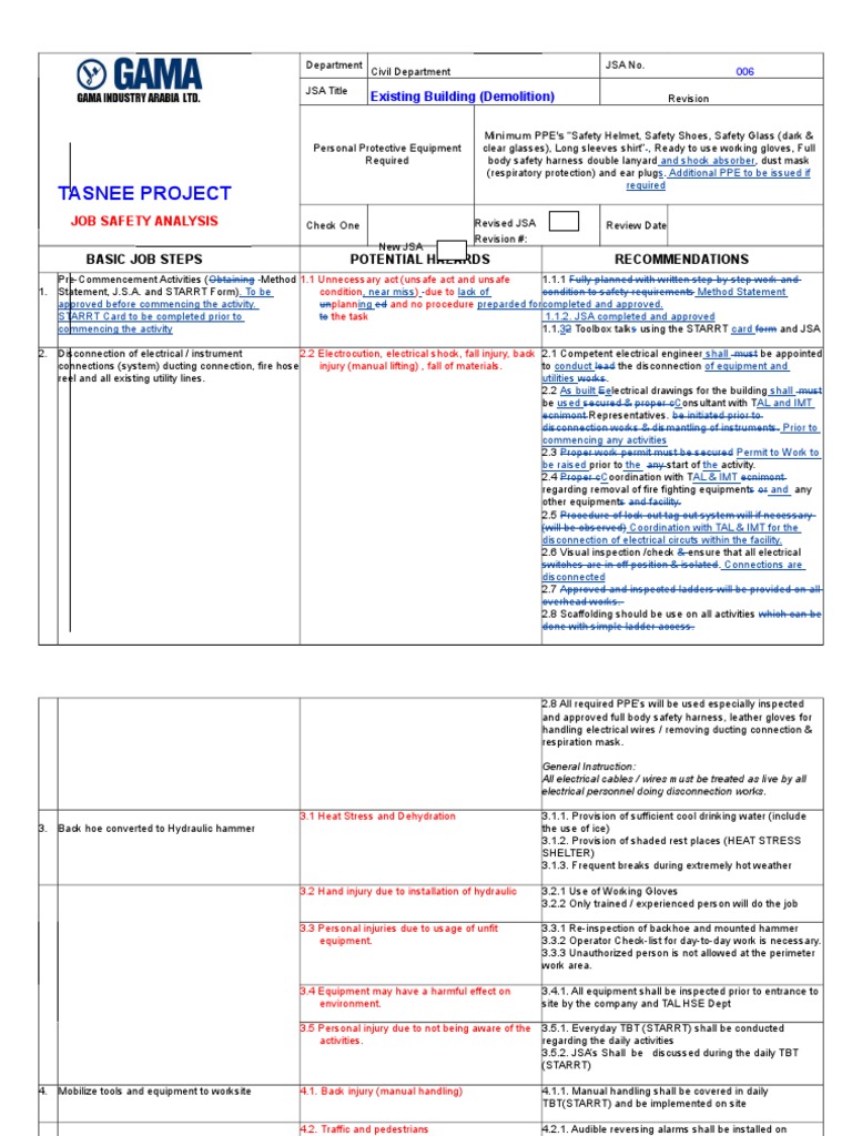 006 - Building Demolition - Rev 1 | PDF
