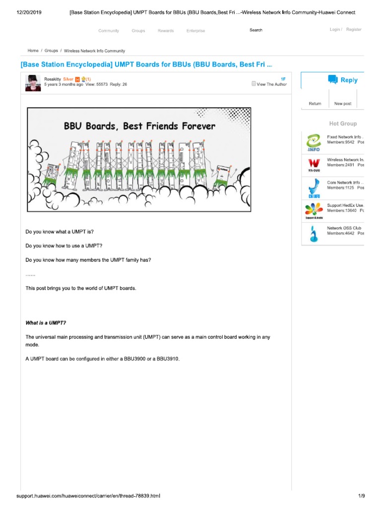 (Base Station Encyclopedia) UMPT Boards.. | PDF