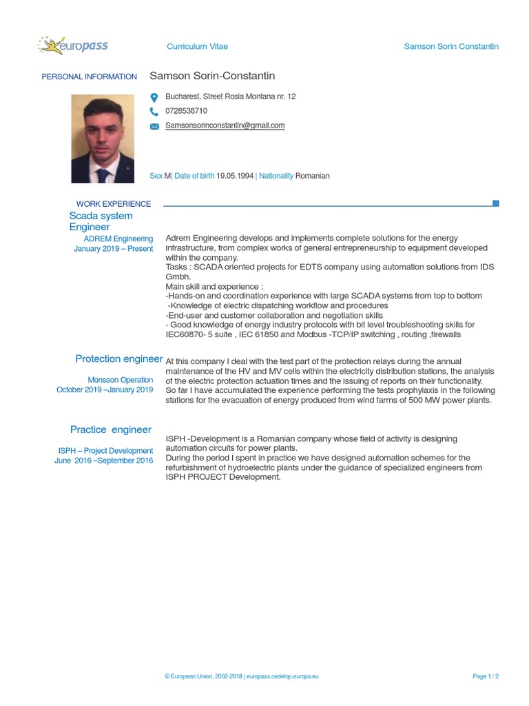 CV Sorin 12 PDF | PDF