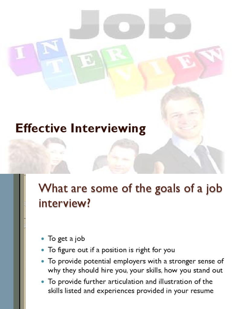 Lec 4 Effective Interviewing | PDF | Interview | Job Interview
