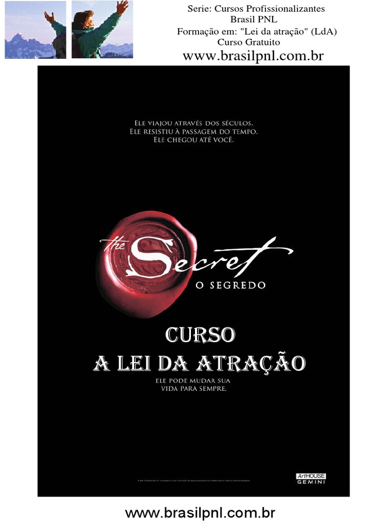 LEI DA ATRACAO O Segredo Curso Completo | PDF | Lei da Atração (Novo ...