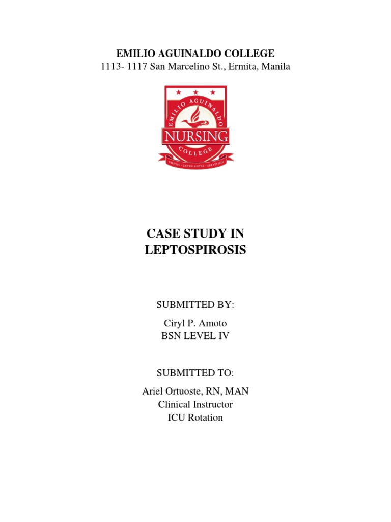 Leptospirosis Case | PDF | White Blood Cell | Health Sciences