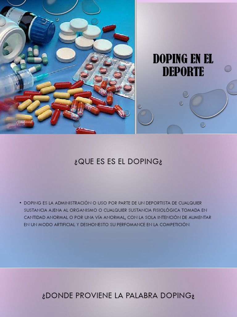 Doping en El Deporte | PDF | Dopaje en el deporte | Deportes