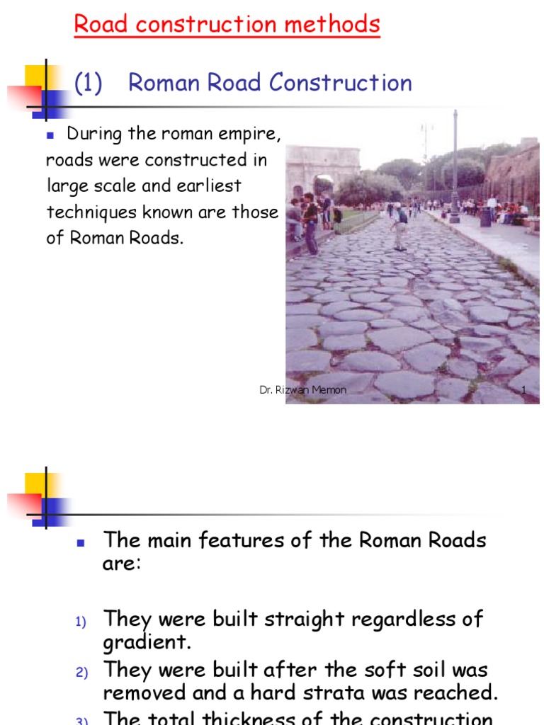 Roman Road Construction Methods | PDF | Road Surface | Road