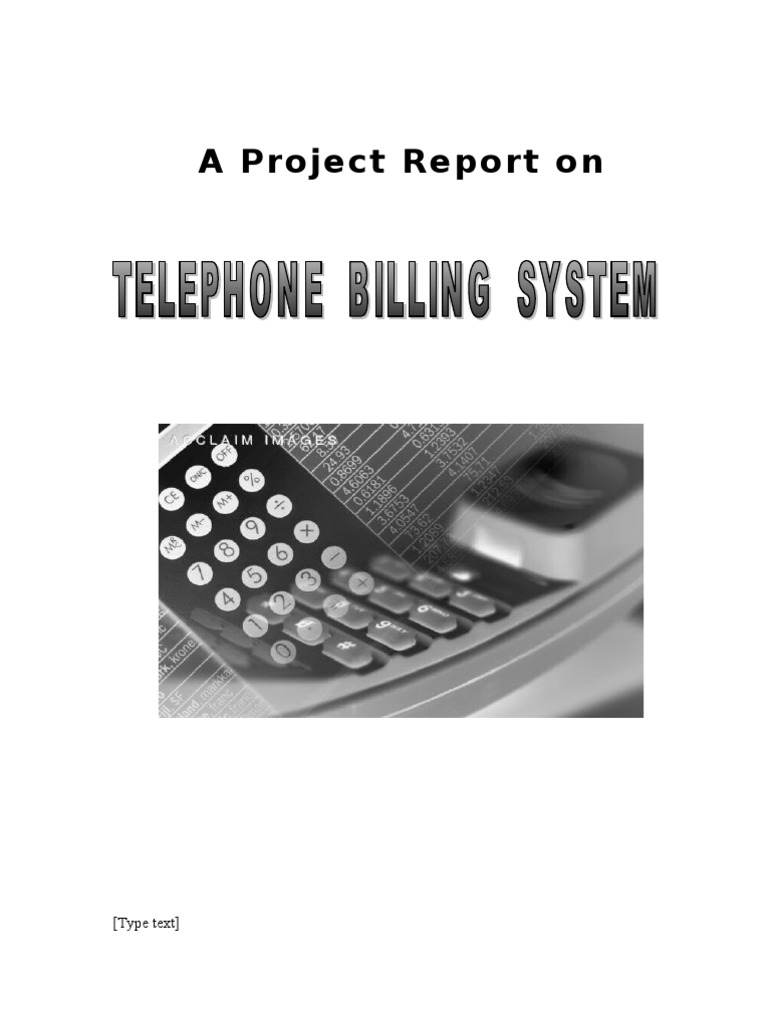 Telephone Billing System | PDF | Graphical User Interfaces | Databases