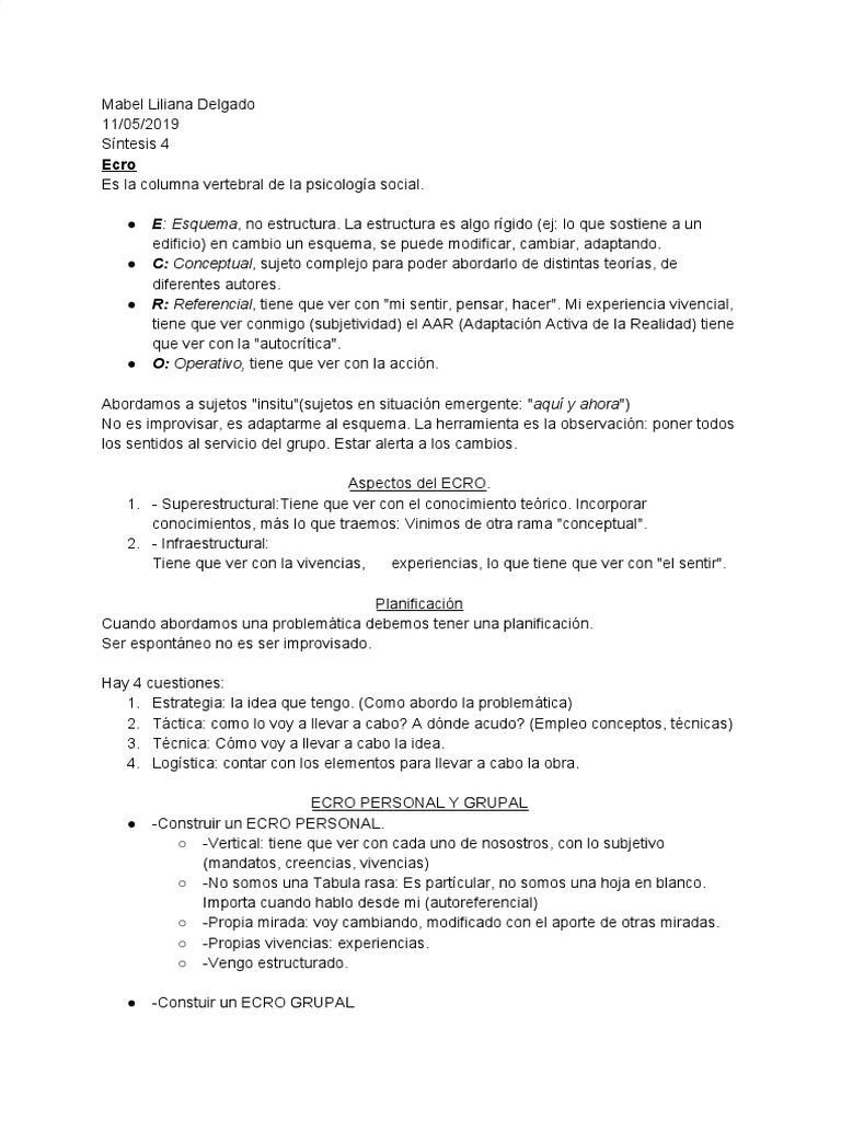 Ecro PDF | PDF | Psicología Social | Subjetividad