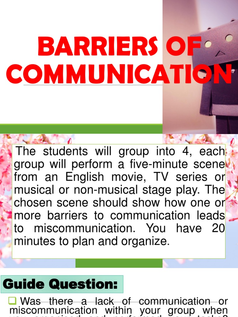 Barriers of Communication | PDF | Nonverbal Communication | Communication