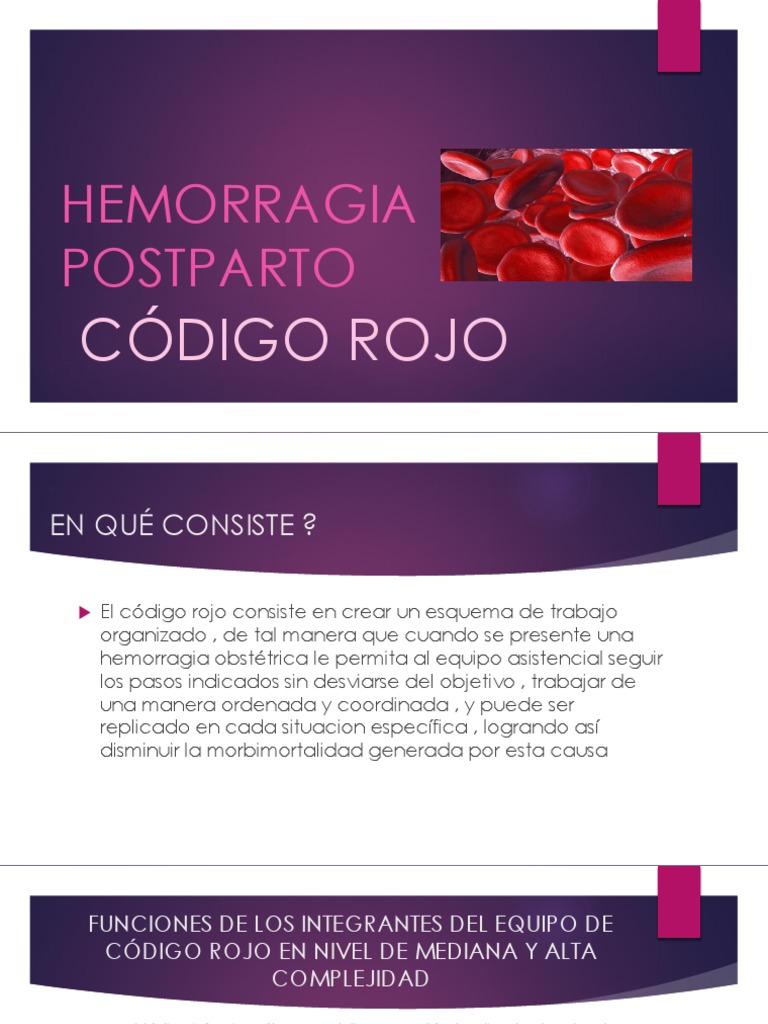 Codigo Rojo | PDF | Parto | Salud pública