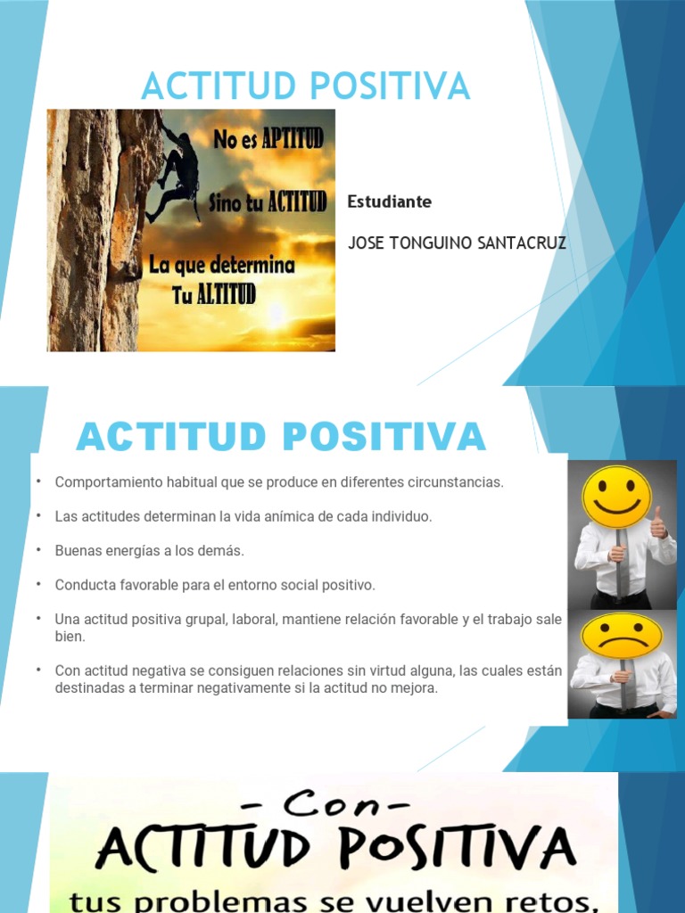 Actitud Positiva: Clave del Éxito Empresarial | PDF