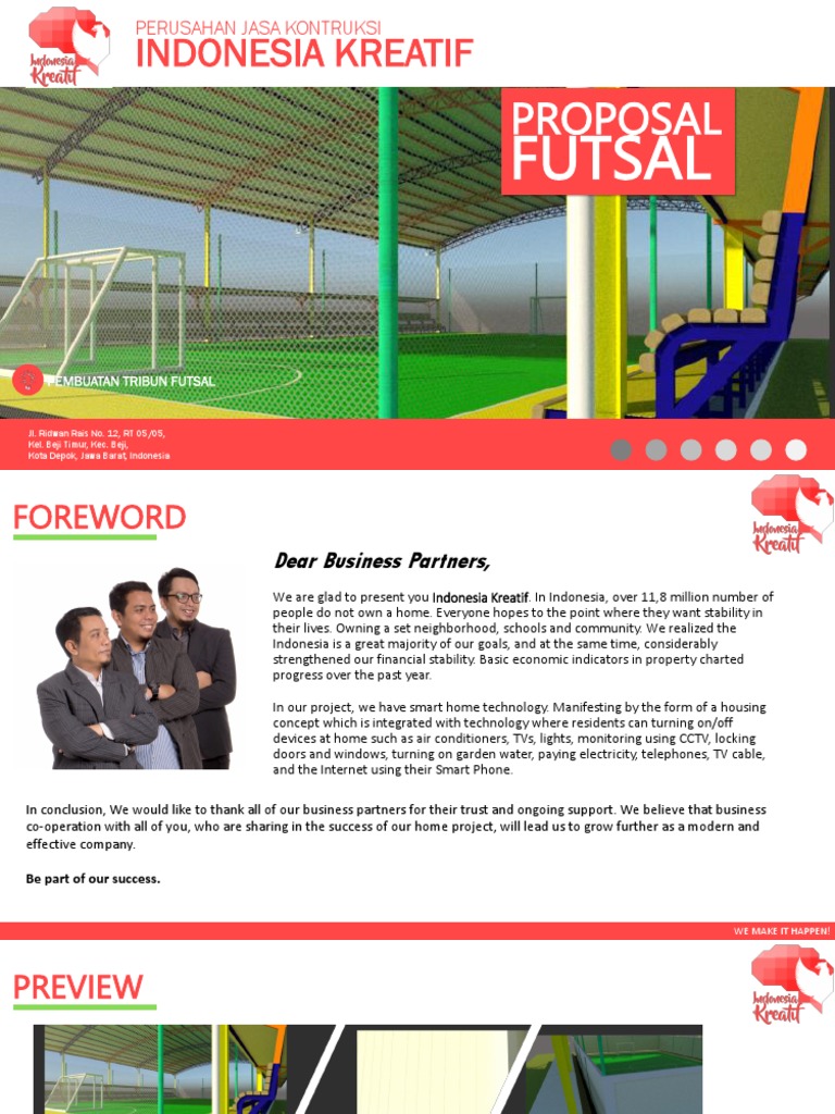 (Revisi) Design Tribun Futsal - Indonesia Kreatif | PDF | Information ...