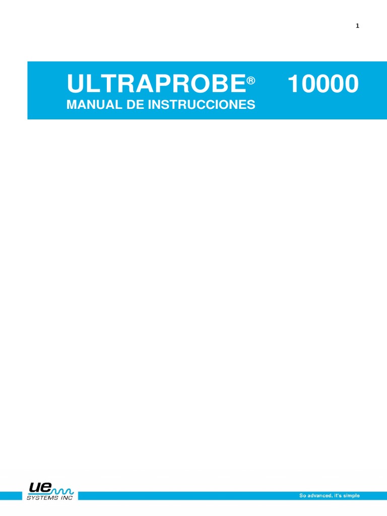 Manual UP10000 (UE SYSTEMS LATAM) | PDF | Decibel | Ultrasonido