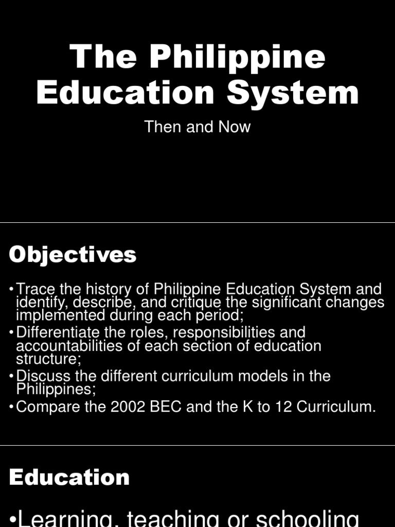 The Philippine Education System Notes | PDF | Literacy | Schools
