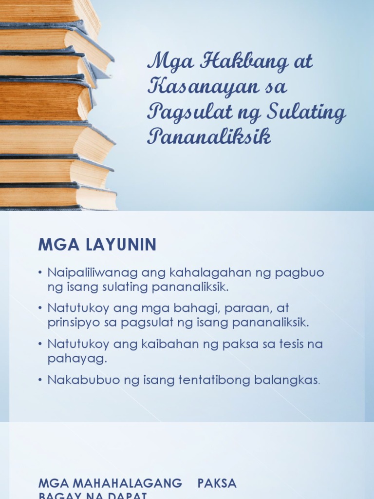 Mga Hakbang at Kasanayan Sa Pagsulat NG Sulating | PDF