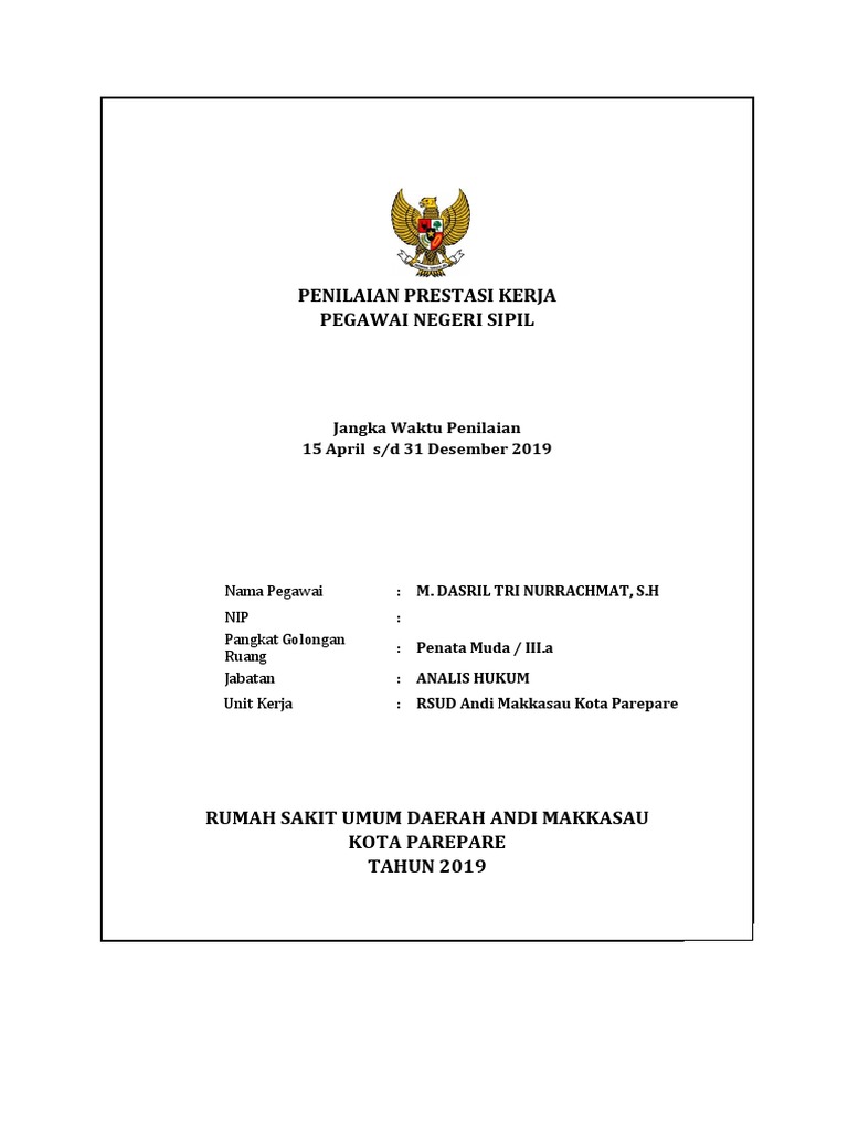 Contoh Sampul SKP | PDF