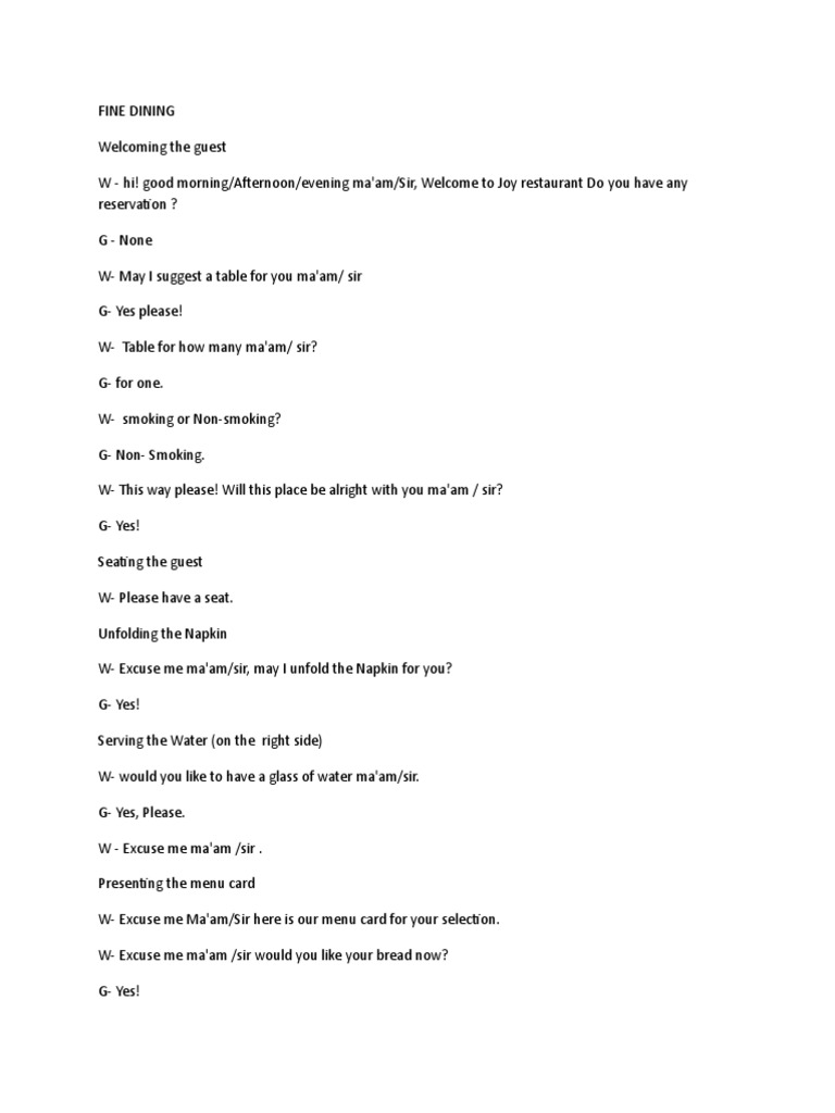 SCRIPT Fbs | PDF | Cuisine | Food And Drink