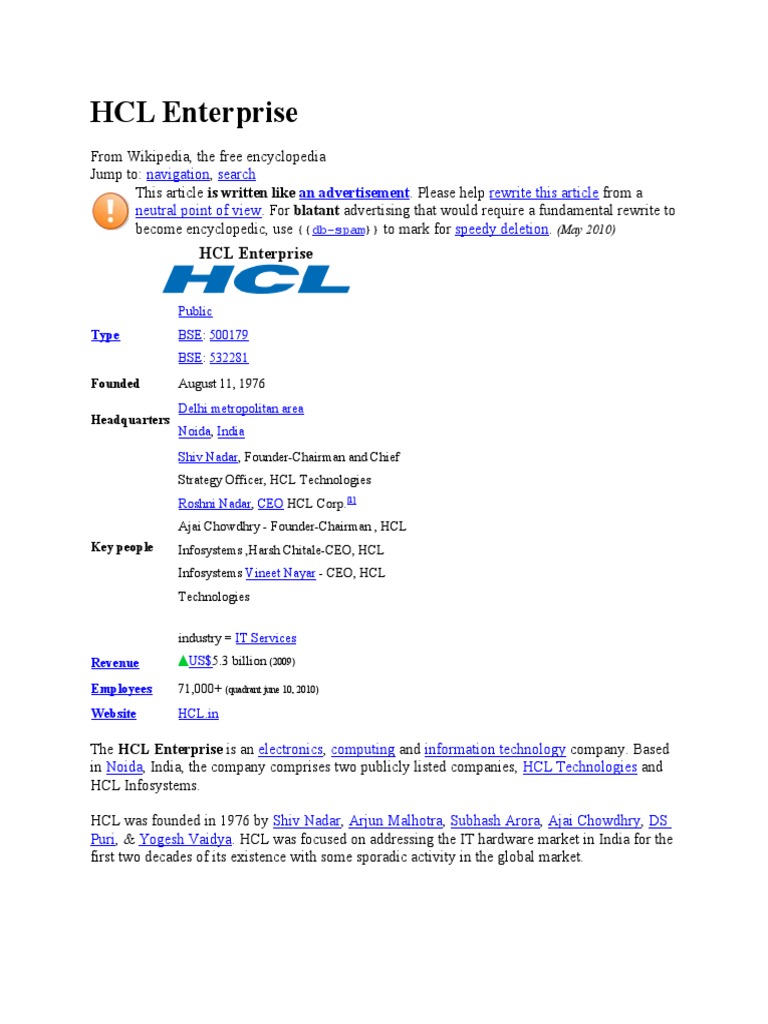 HCL Enterprise | PDF | Microsoft | Proprietary Software