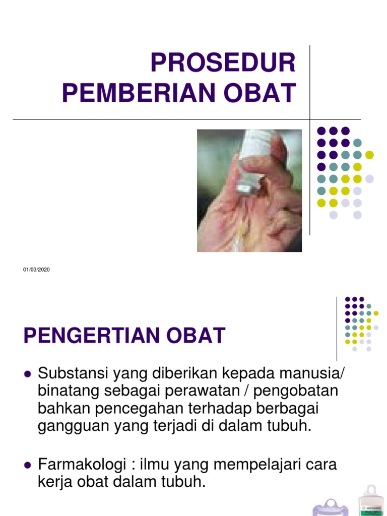 Prosedur Pemberian Obat | PDF
