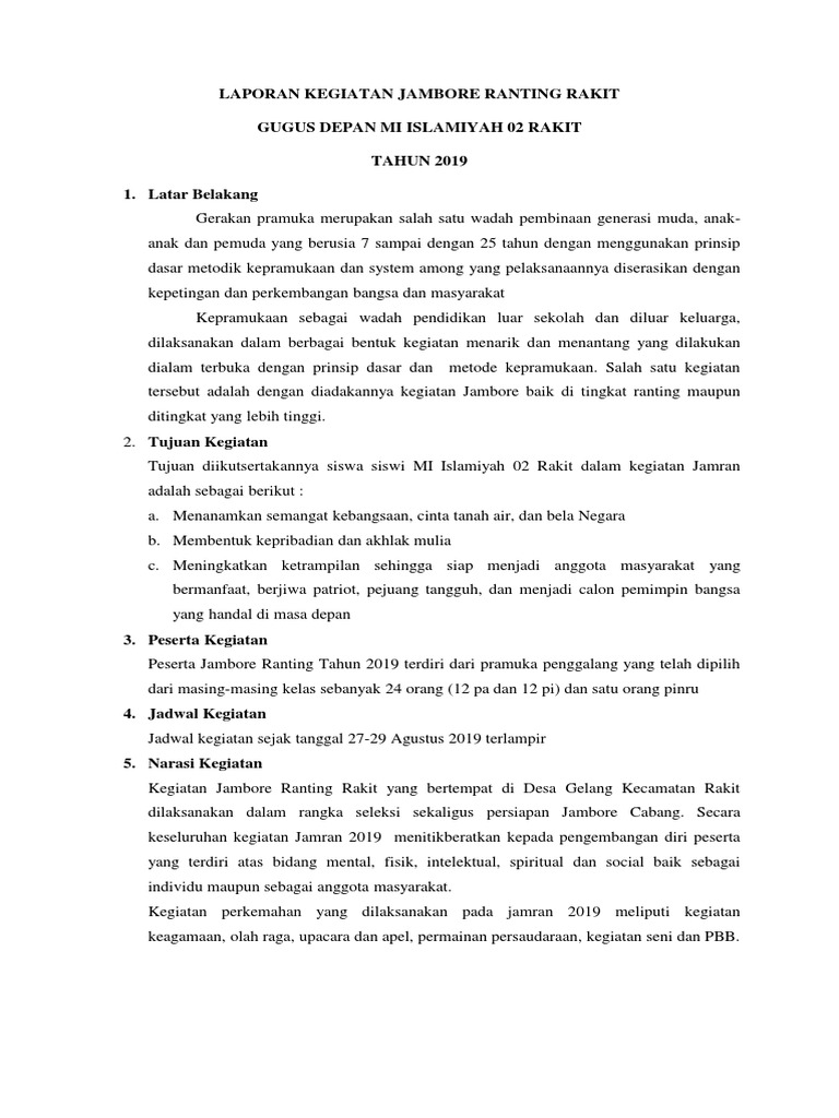 Laporan Jamran | PDF | Karier & Perkembangan